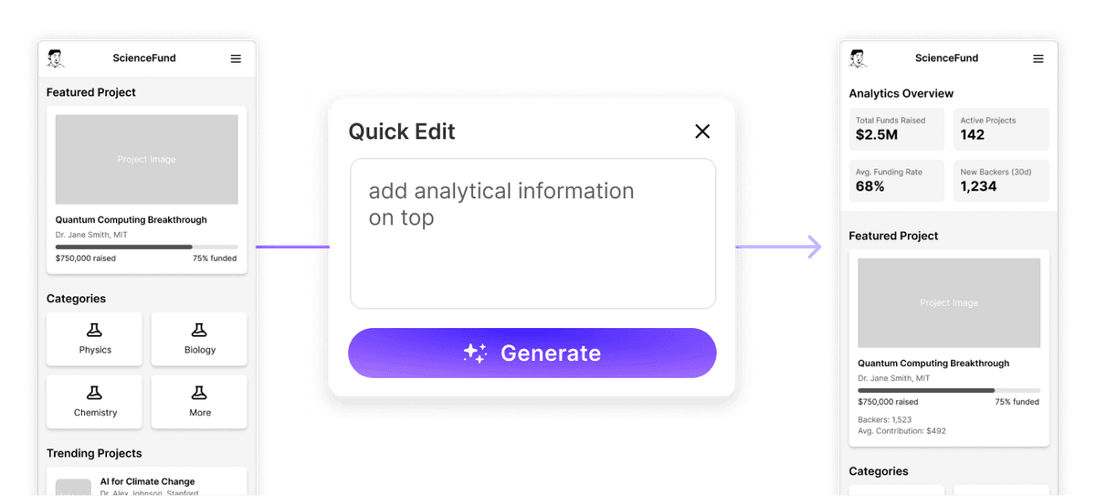 AI Wireframe Generator - UX Pilot