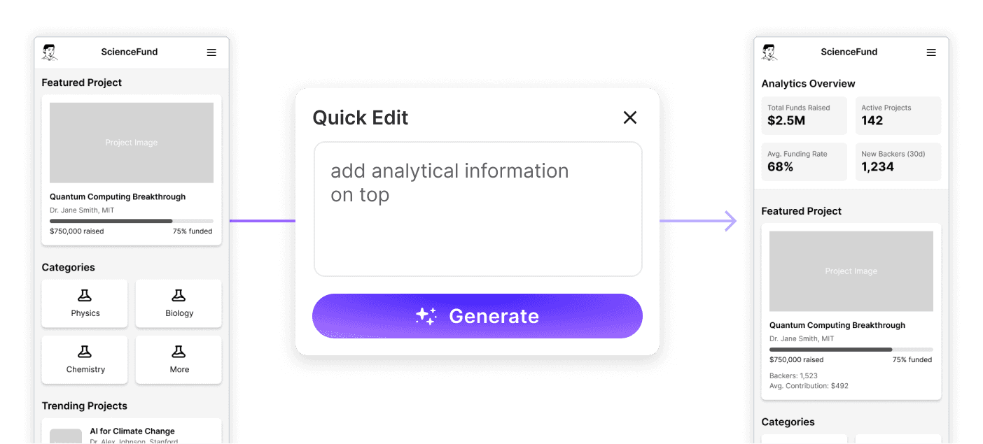 AI Wireframe Generator - UX Pilot