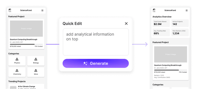 AI Wireframe Generator - UX Pilot