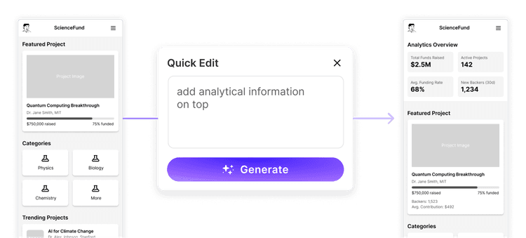 AI Wireframe Generator - UX Pilot
