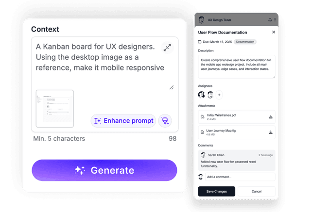 AI Wireframe Generator - UX Pilot