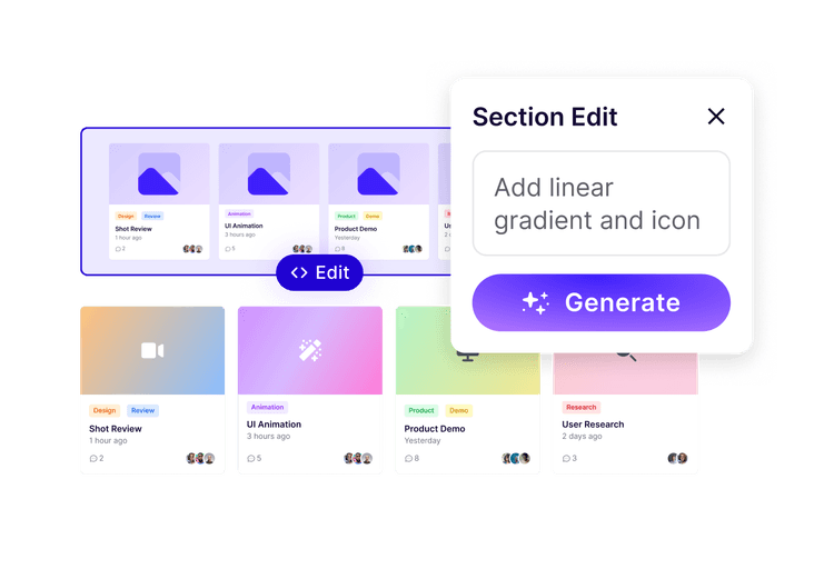 Plateforme UX Design Propulsée par l'IA | Créez des Designs UI ...
